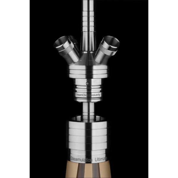 Steamulation Ultimate - Hookah - Silver Matt Metallic – Reverse Hookah