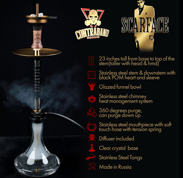 Contraband Hookah - Scarface | Reverse Hookah Canada